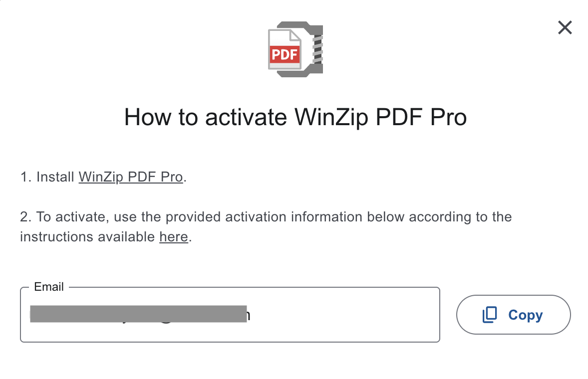 KB WinZip: Activate or register WinZip PDF Pro